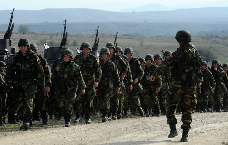 Macedonian Army Soldiers Seen During Military Editorial Stock Photo ...