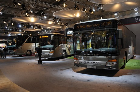 Visitors View Setra Buses On Display Editorial Stock Photo - Stock ...