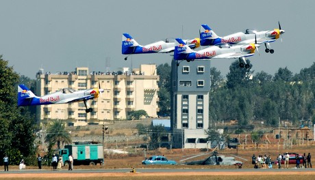 Red Bulls Aerobatics Team Take Off Editorial Stock Photo - Stock Image ...