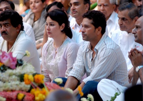 Indian Cricketer Sachin Tendulkar Cr His Editorial Stock Photo - Stock ...