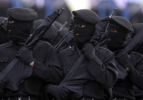 Iranian Army Soldiers March During Military Editorial Stock Photo ...