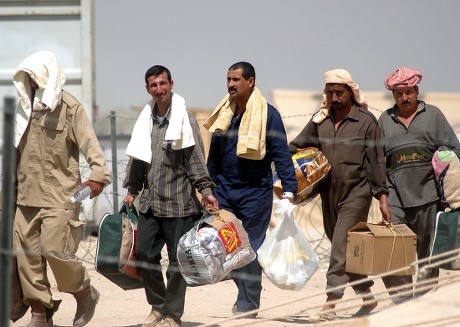 Iraqi Prisoners War Pow Leave Camp Editorial Stock Photo - Stock Image ...
