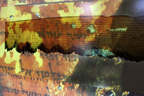 Reproduction Psalms Scroll Dead Sea Scroll Editorial Stock Photo ...