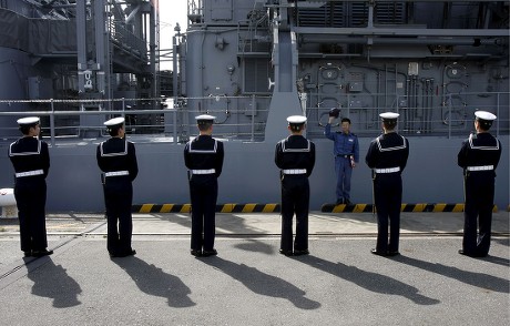Japanese Maritime Selfdefence Forces Jmsdf Personnel Editorial Stock ...