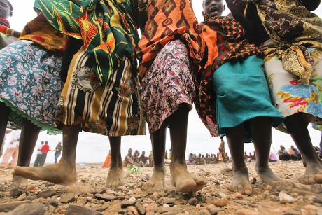 Ethnic Turkana Children Sing Dance Kalokutanyang Editorial Stock Photo ...