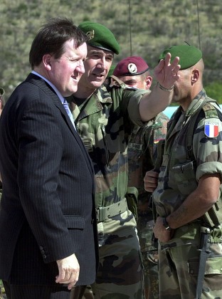Skoplie Macedonia Tfh French Officer Points Editorial Stock Photo ...
