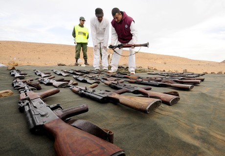 Weapons Seized By Moroccan Royal Gendarmerie Editorial Stock Photo ...