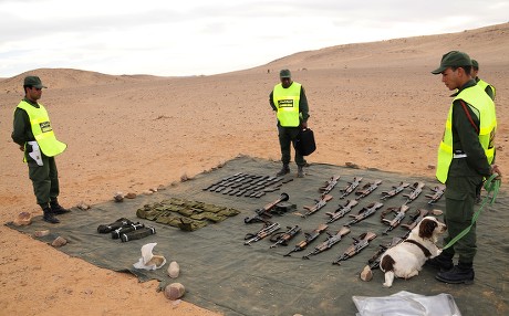 Weapons Seized By Moroccan Royal Gendarmerie Editorial Stock Photo ...