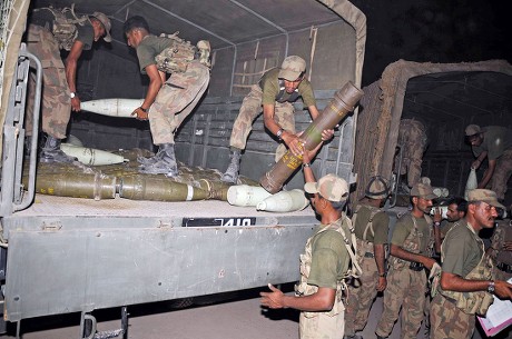 Pakistani Army Soldiers Sort Ammunition They Editorial Stock Photo ...