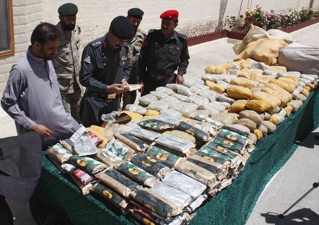 Pakistani Security Officials Stand Next Large Editorial Stock Photo ...