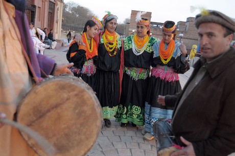 Kalash Girls Traditional Constumes Dance During Editorial Stock Photo ...