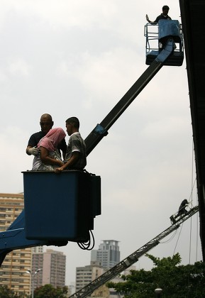 Filipino Firefighters Conduct High Angle Rescue Editorial Stock Photo ...