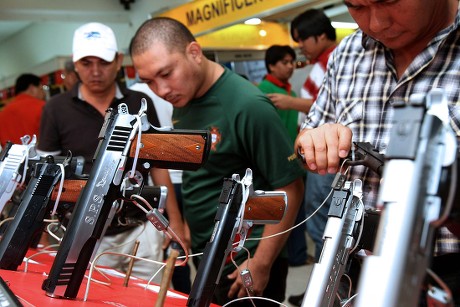 Filipinos Check Try Firearms Opening 2010 Editorial Stock Photo - Stock ...