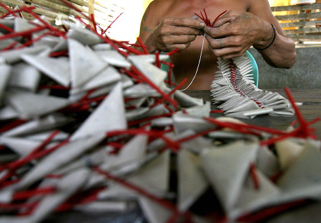Filipina Making Firecrackers Bulacan North Manila Editorial Stock Photo ...