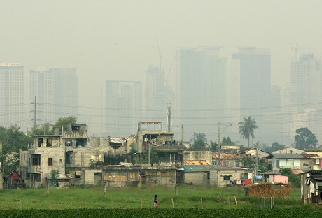 Filipino Resident Walks Along Countryside Backdrop Editorial Stock ...