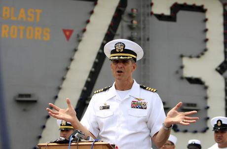 Uss George Washington Captain David Lausman Editorial Stock Photo ...