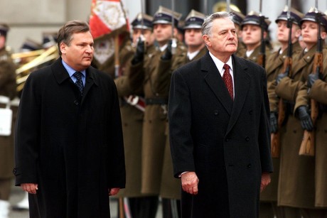 Warsaw Poland Lithuanian President Valdas Adamkus Editorial Stock Photo ...