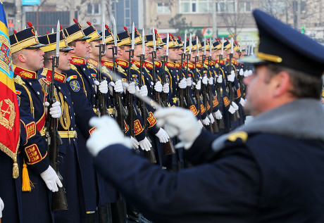 Romanian Honour Guard Soldiers Stand Attention Editorial Stock Photo ...