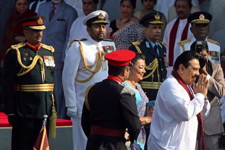 Sri Lankan President Mahinda Rajapaksa R Editorial Stock Photo - Stock ...