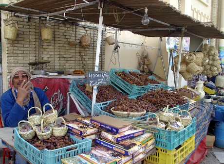 Tunisian Man Sits His Date Stall Editorial Stock Photo - Stock Image ...