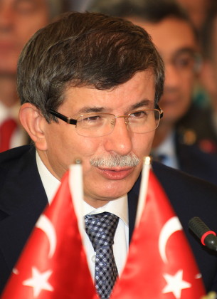 Turkish Foreign Minister Ahmet Davutoglu Attends Editorial Stock Photo ...