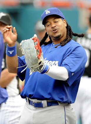 Los Angeles Dodgers Manny Ramirez Laughs Editorial Stock Photo - Stock ...