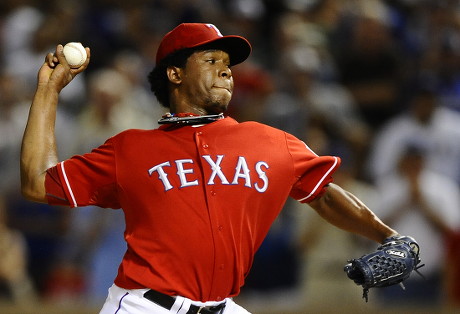 Texas Rangers Closing Pitcher Neftali Feliz Editorial Stock Photo ...