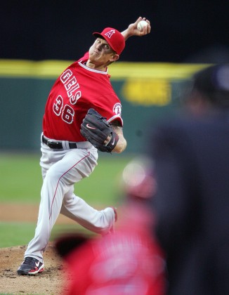 Los Angeles Angels Jared Weaver Action Editorial Stock Photo - Stock ...