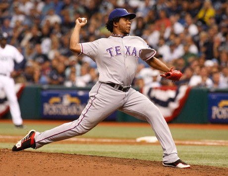 Texas Rangers Pitcher Neftali Feliz Delivers Editorial Stock Photo ...