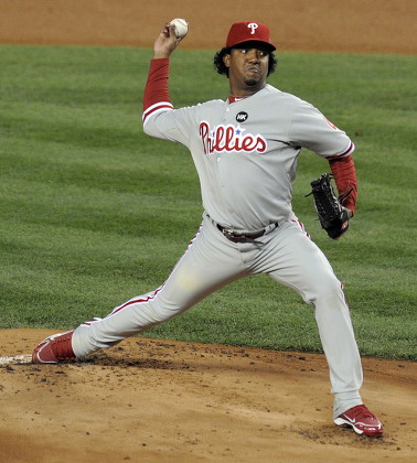 Philadelphia Phillies Pitcher Pedro Martinez Throws Editorial Stock ...