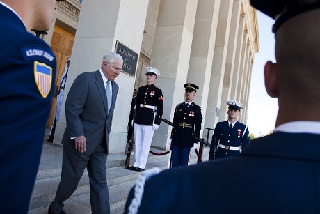 Defense Secretary Robert Gates Walks Pass Editorial Stock Photo - Stock ...