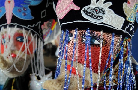 Two Dancers Chinelos De Atlatlahucan Morelos Editorial Stock Photo ...