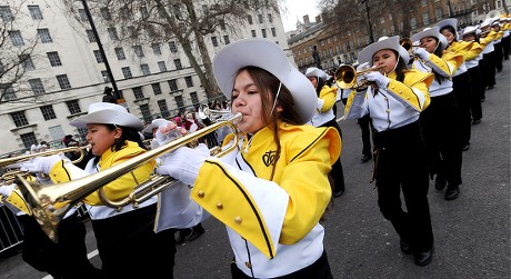 Marching Bands Parade Whitehall During Annual Editorial Stock Photo ...