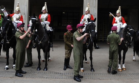 Household Cavalry Life Guards Pictured During Editorial Stock Photo ...