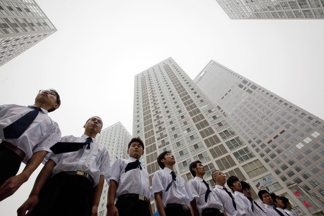 Security Guards Line Outside Commercial Buildings Editorial Stock Photo ...