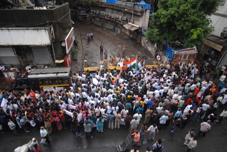 Indian People Participated Peace March Blast Editorial Stock Photo ...