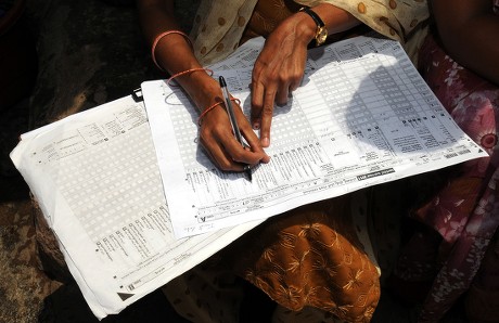 Indian Census Official Recording Information About Editorial Stock ...