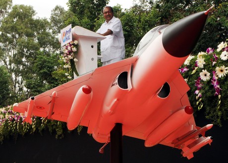 Indian Defence Minister K Anthony Delivers Editorial Stock Photo ...