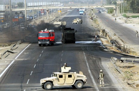 Iraqi Fire Fighters Extinguish Fire Us Editorial Stock Photo - Stock ...