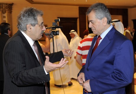 Lebanese Communication Minister Charbel Nahass L Editorial Stock Photo ...