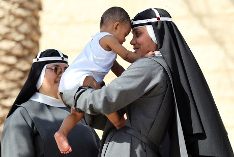 Christian Catholic Nuns Play Baby During Editorial Stock Photo - Stock ...