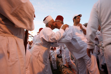 Members Ancient Samaritan Community Greet Each Editorial Stock Photo ...