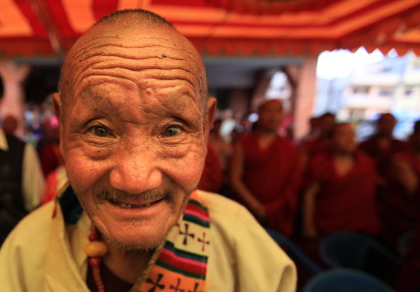 Elderly Exiled Tibetan Man Attends 76th Editorial Stock Photo - Stock ...