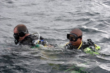 Divers Search Area Following Reported Disappearance Editorial Stock ...