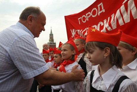 Russian Communist Leader Gennady Zyuganov L Editorial Stock Photo ...