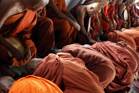 Sri Lankan Buddhist Samaneras Novice Monks Editorial Stock Photo ...