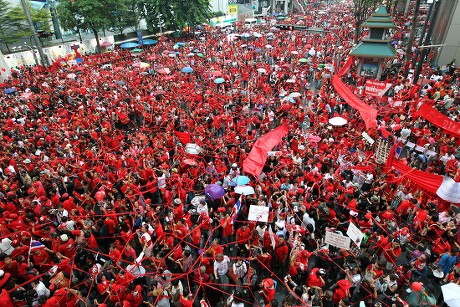 Antigovernment Redshirt Protesters Gather Streets Mark Editorial Stock ...