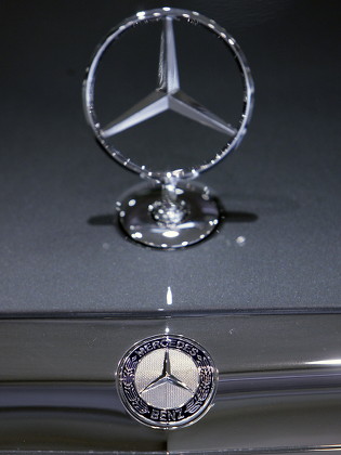 Signs Mercedes Benz On Car Pictured Editorial Stock Photo - Stock Image ...
