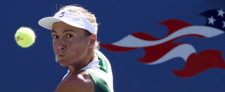 Sybille Bammer Austria Hits Backhand Return Editorial Stock Photo ...