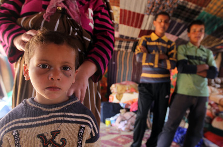 Libyan Child Looks On Tent Where Editorial Stock Photo - Stock Image ...